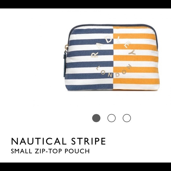 RADLEY LONDON | Bags | Nwt Radley London Nautical Stripe Pouch | Poshmark